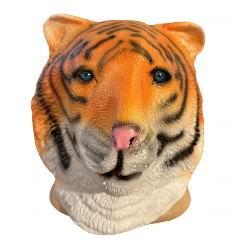 Tiger Latex Mask - Blue Eyes